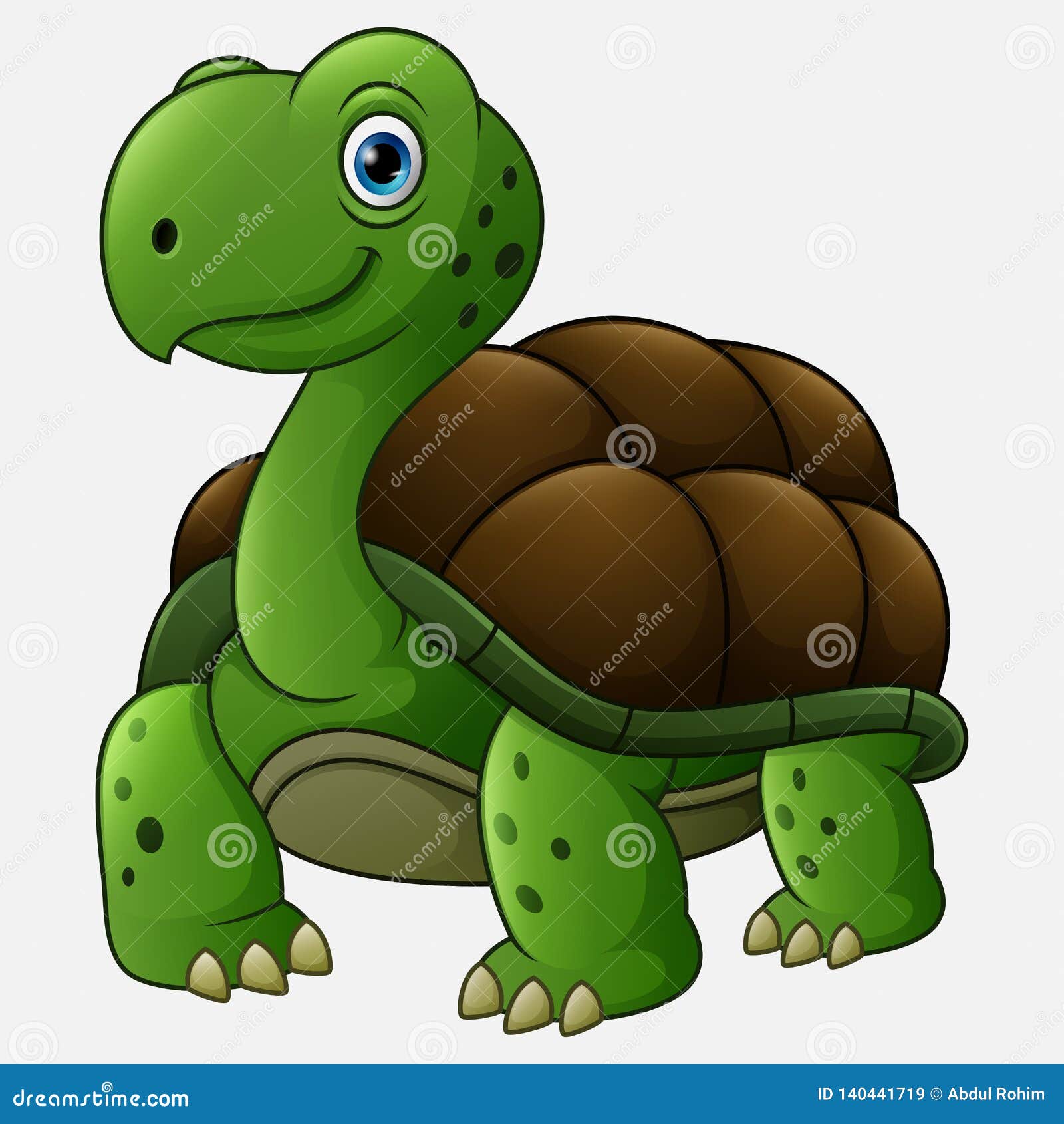 Funny turtle cartoon stock vector. Illustration of looking - 140441719