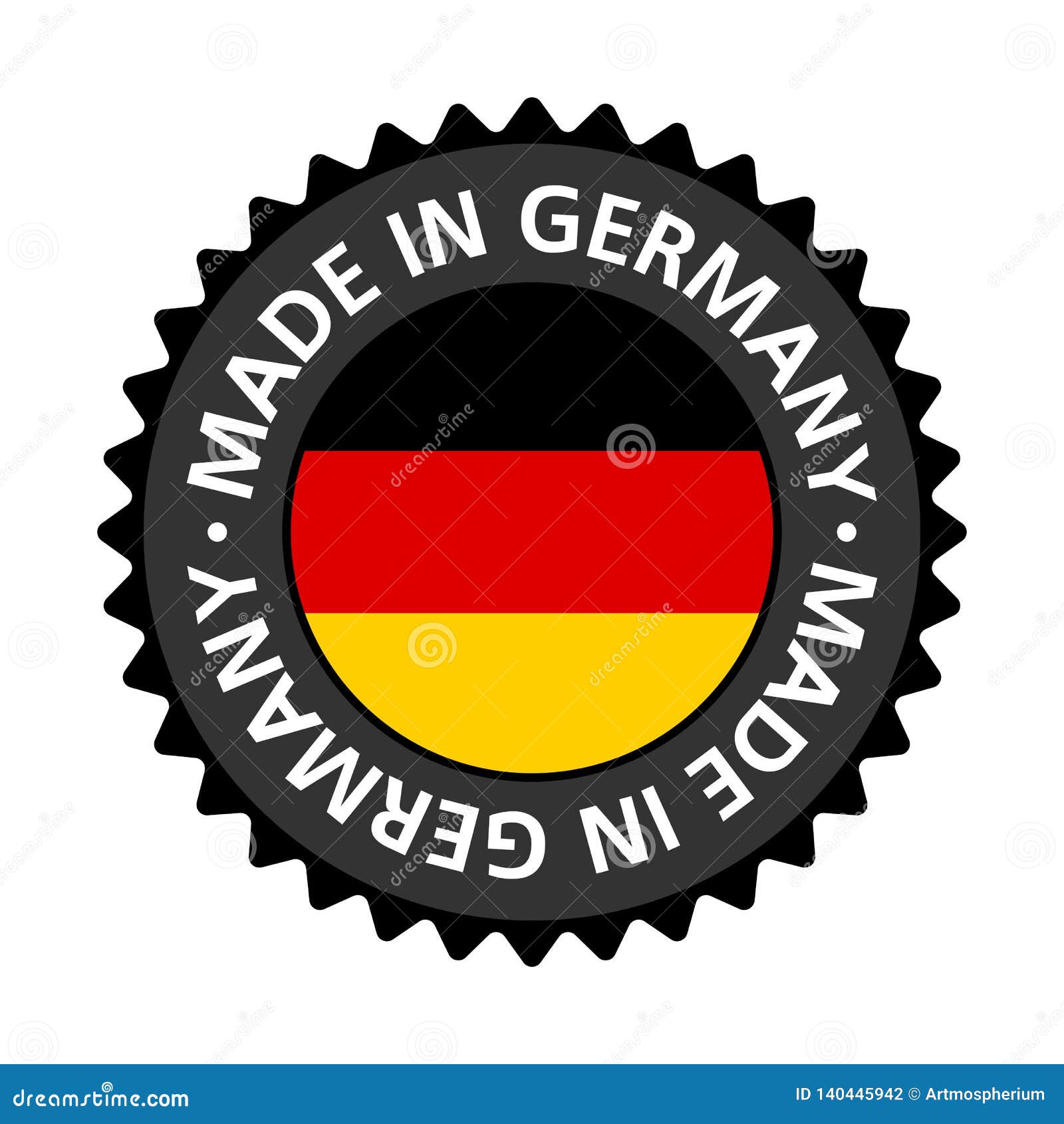 Made in Germany icon badge stock vector. Illustration of brand - 140445942