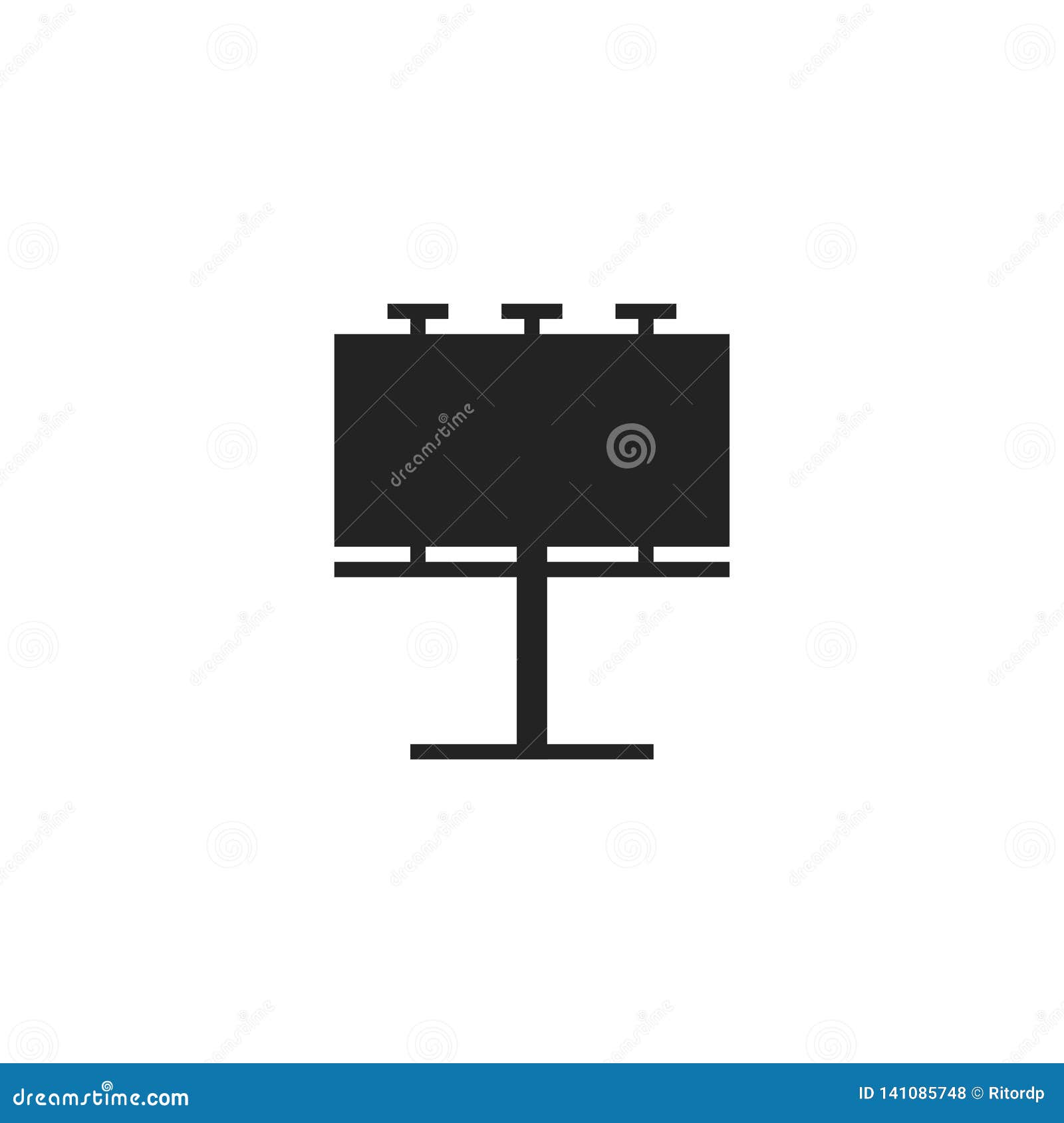 Billboard Glyph Vector Icon, Symbol or Logo. Stock Vector ...