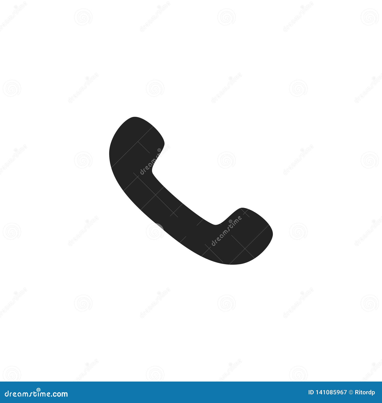 Phone Glyph Vector Icon, Symbol or Logo. Stock Vector - Illustration of ...