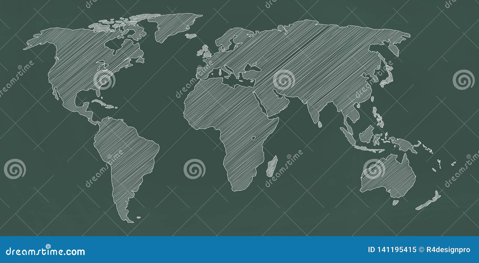 World Chalkboard Drawings Cartoon Vector | CartoonDealer.com #245210707