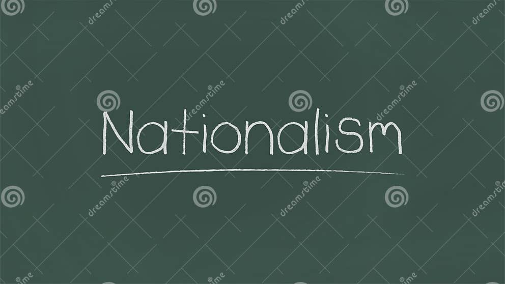 Nationalism Word on Chalkboard Stock Vector - Illustration of text ...