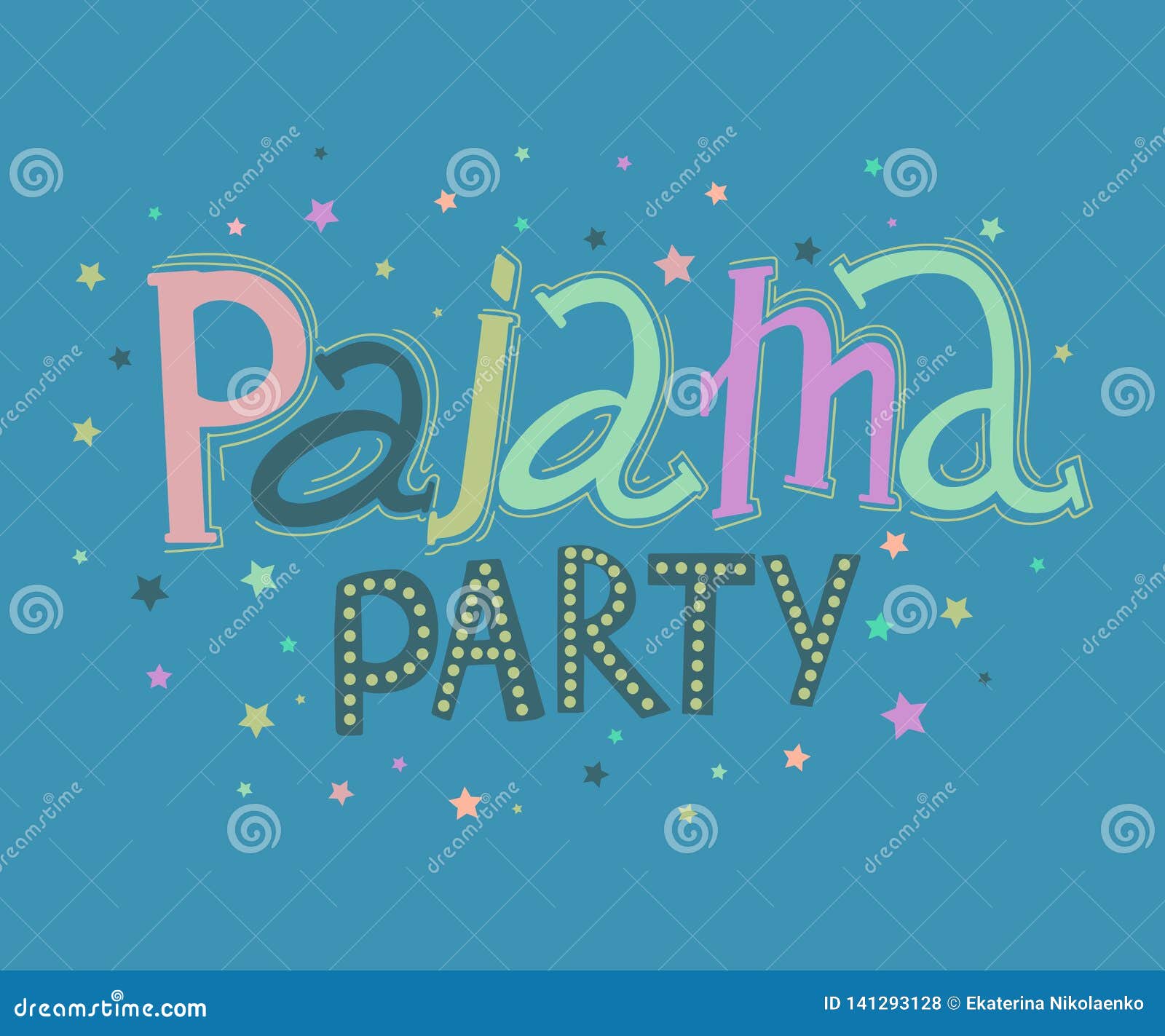 Pajama Party Wallpaper Stock Illustrations – 65 Pajama Party Wallpaper ...