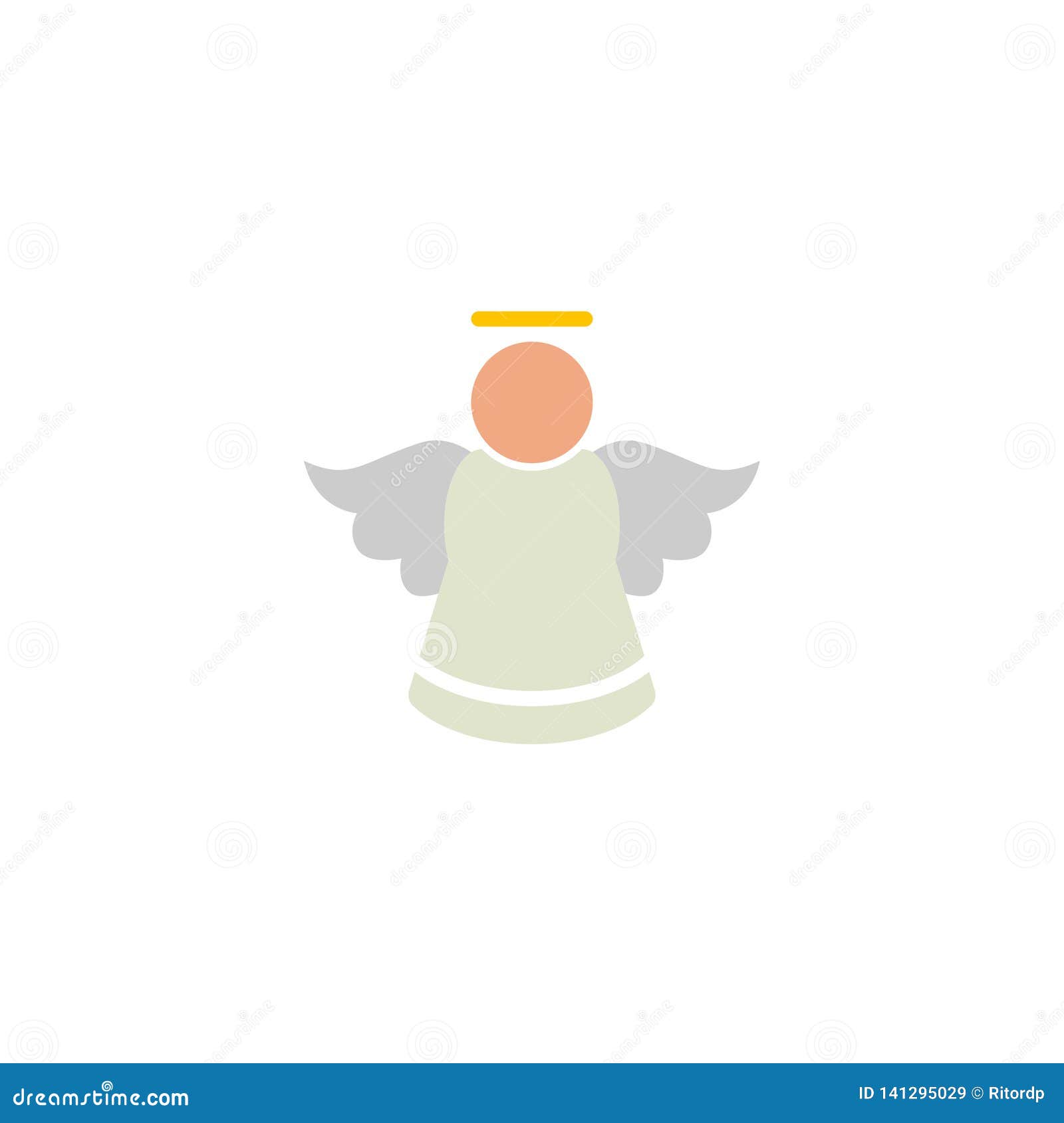 Angel Flat Icon Vector, Symbol or Logo. Stock Vector - Illustration of ...