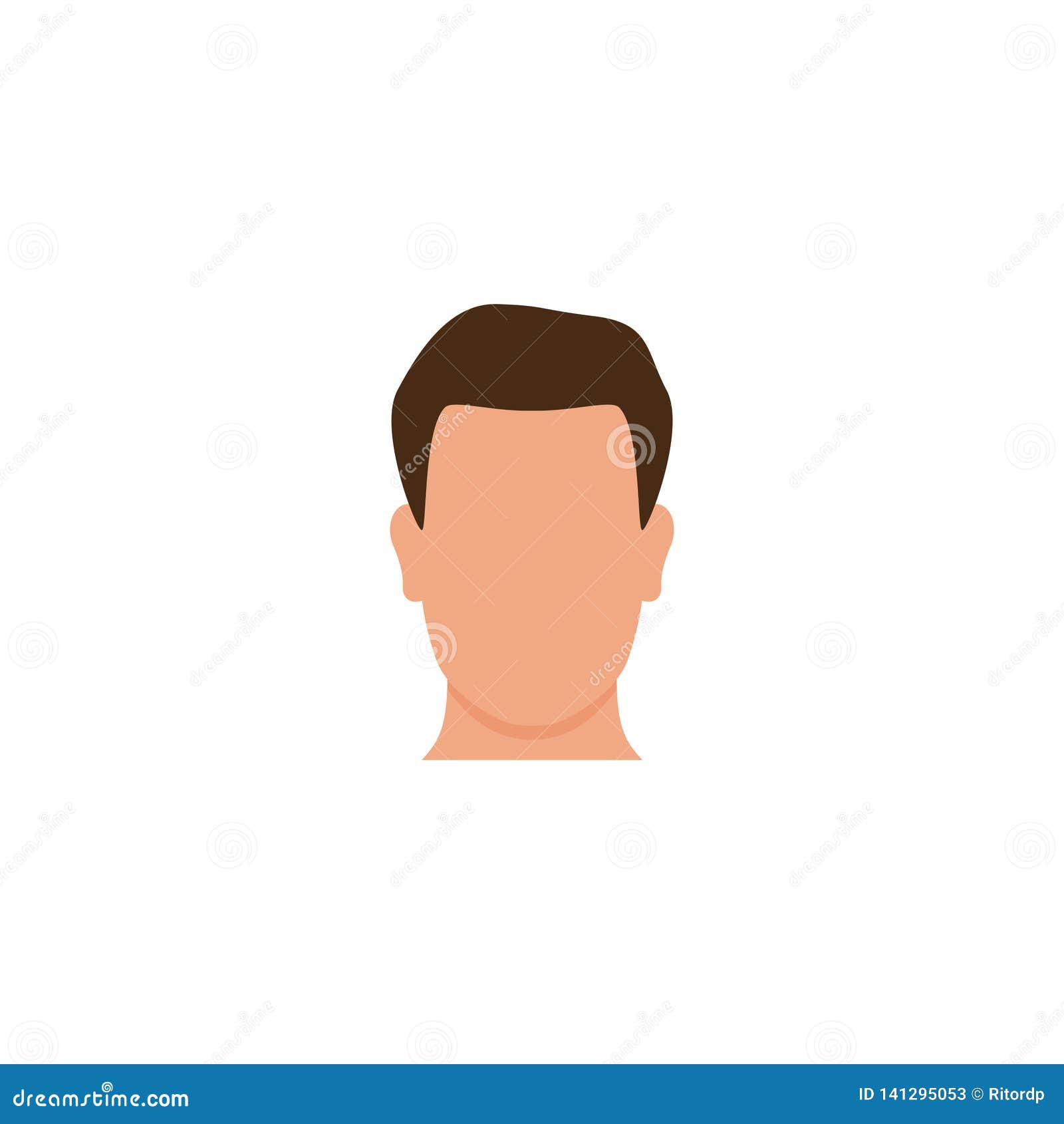 Head Profile Flat Icon Vector, Symbol or Logo. Stock Vector ...