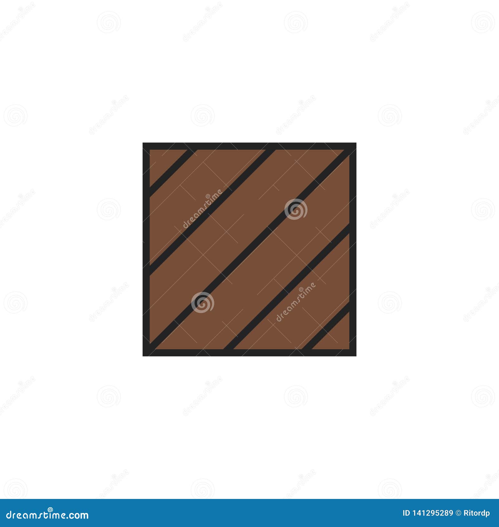 Tile Flat Icon Vector, Symbol or Logo. Stock Vector - Illustration of ...