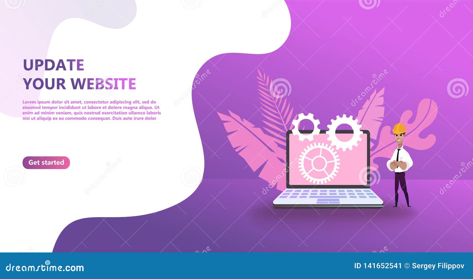 Maintenance Update System Upgrate Concept. Stock Vector - Illustration ...