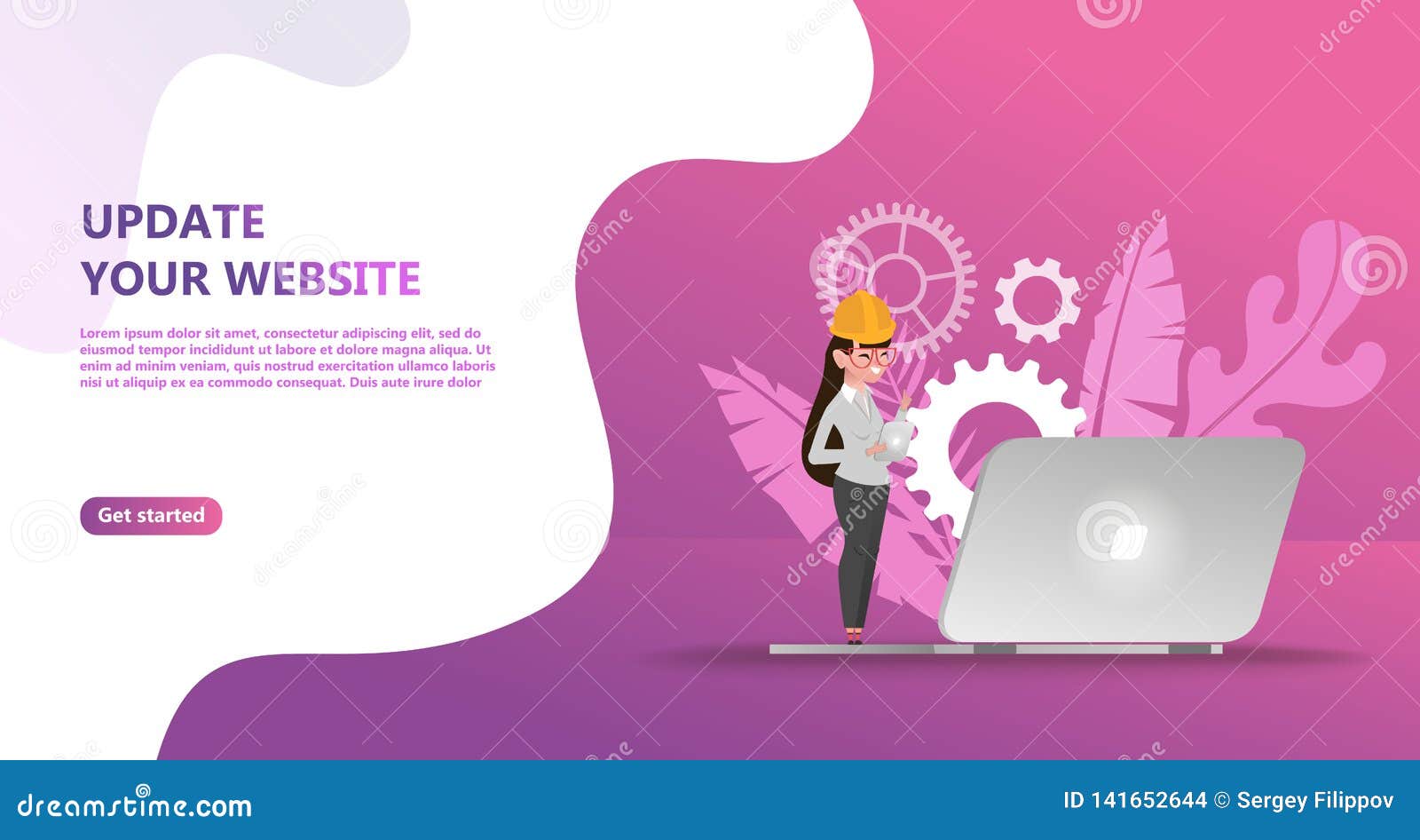 Maintenance Update System Upgrate Concept. Stock Vector - Illustration ...