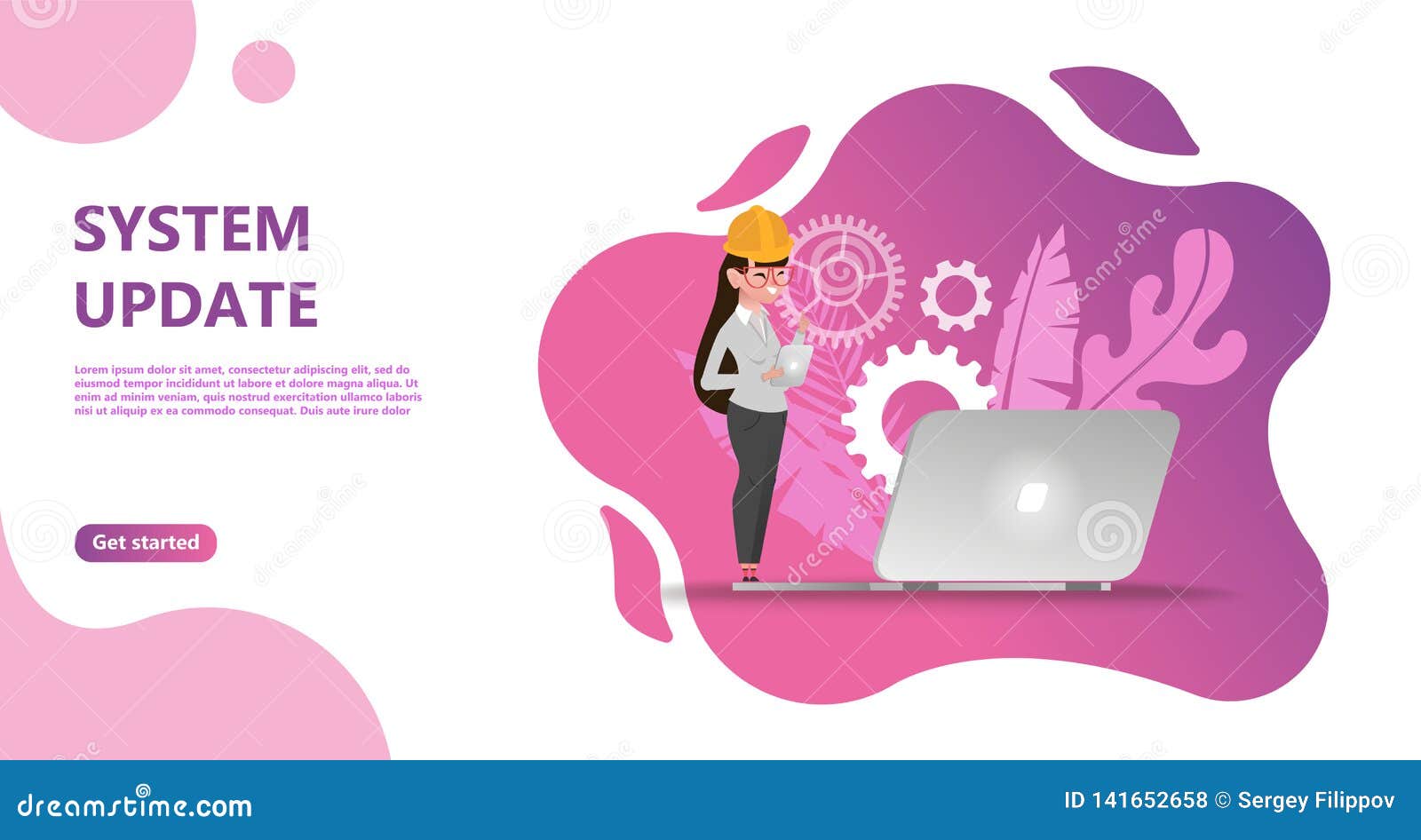 Update System Vector Icon. Update System Illustration Symbol. Install ...