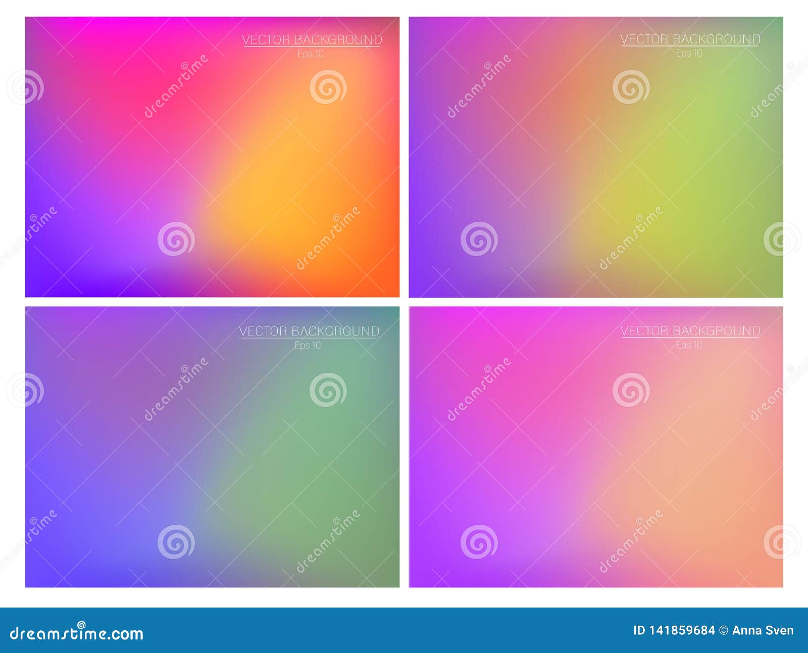 Set of colorful gradients. stock vector. Illustration of abstract ...