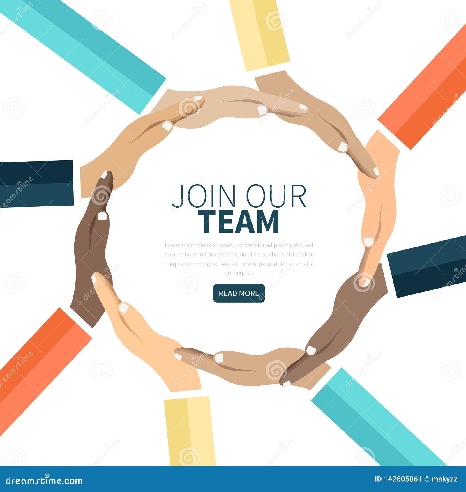 Teamwork Concept. Friends with Stack of Hands Showing Unity and ...