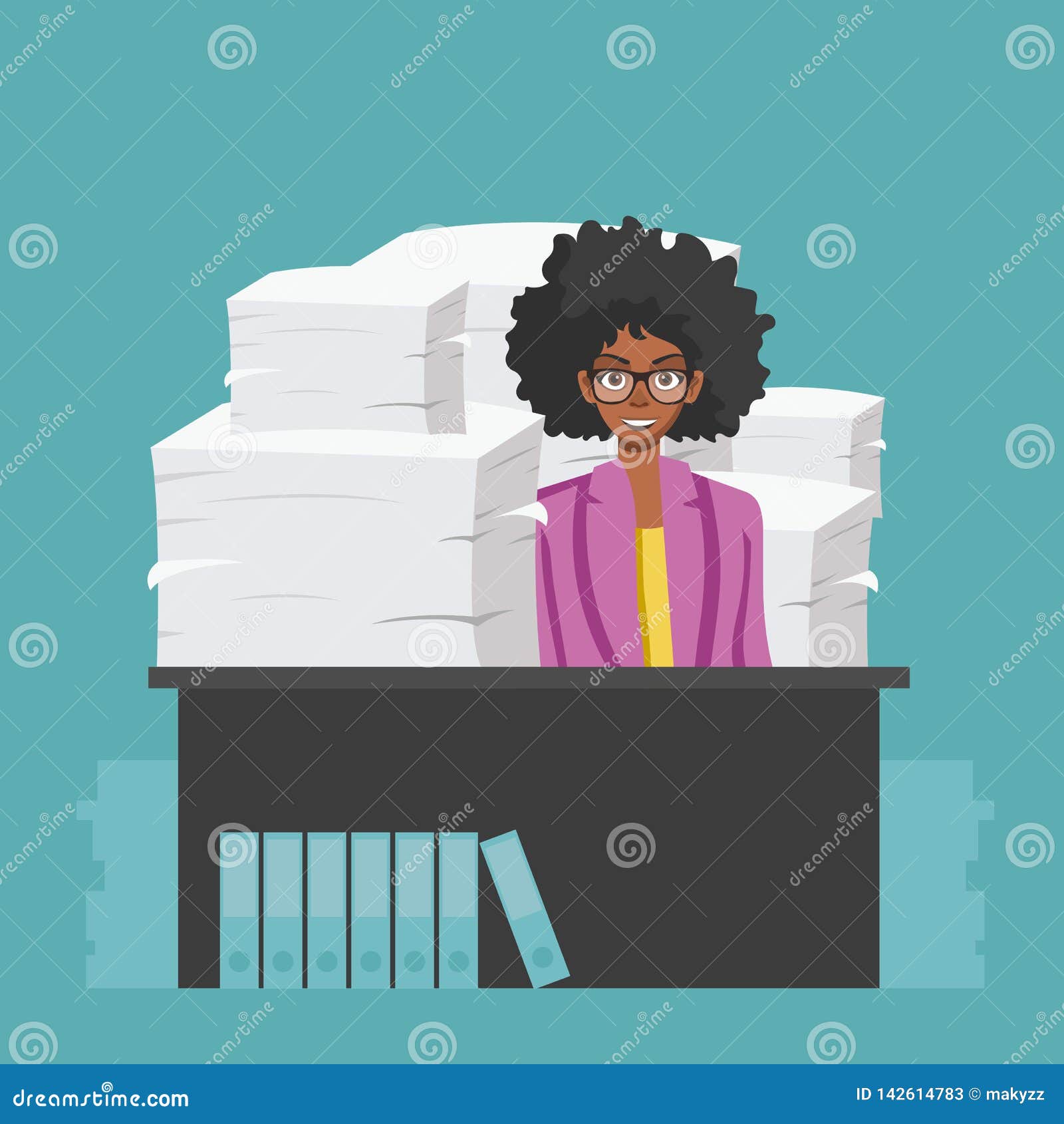 Office Papers And Documents With Pin Set Vector | CartoonDealer.com ...