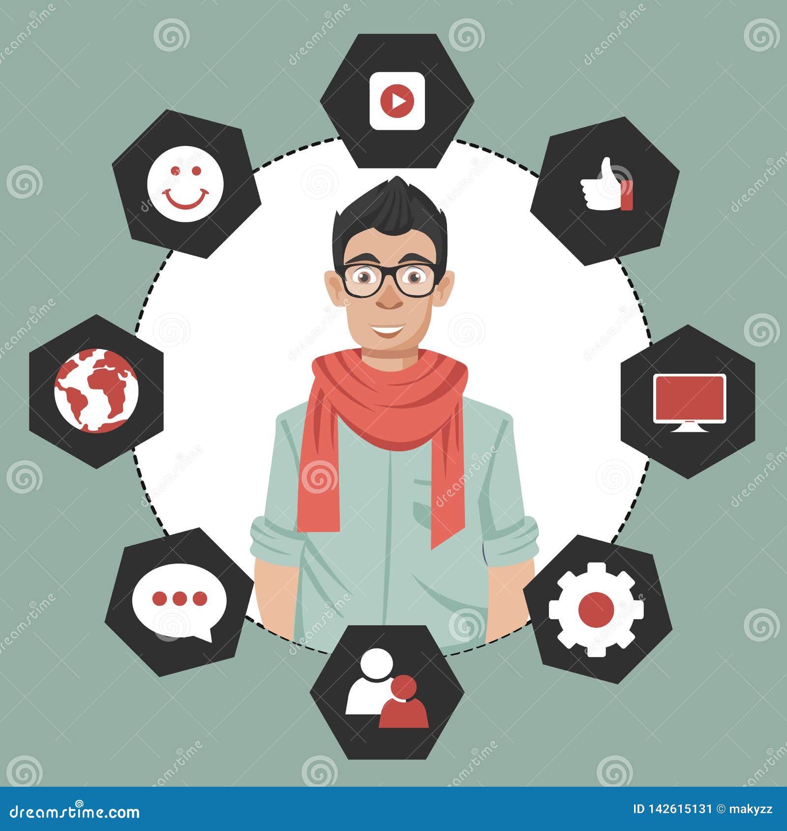 Man Presenting Customer Relationship Management. System for Managing ...