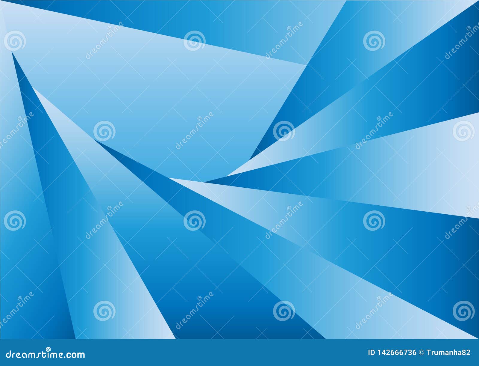 Abstract Gradating Blue Triangles Texture Background Stock Vector ...