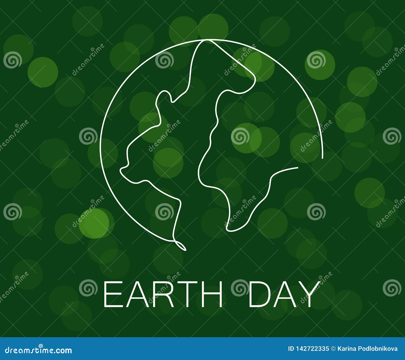 World Map Outline, Earth Day, Vector Illustration Stock Vector ...