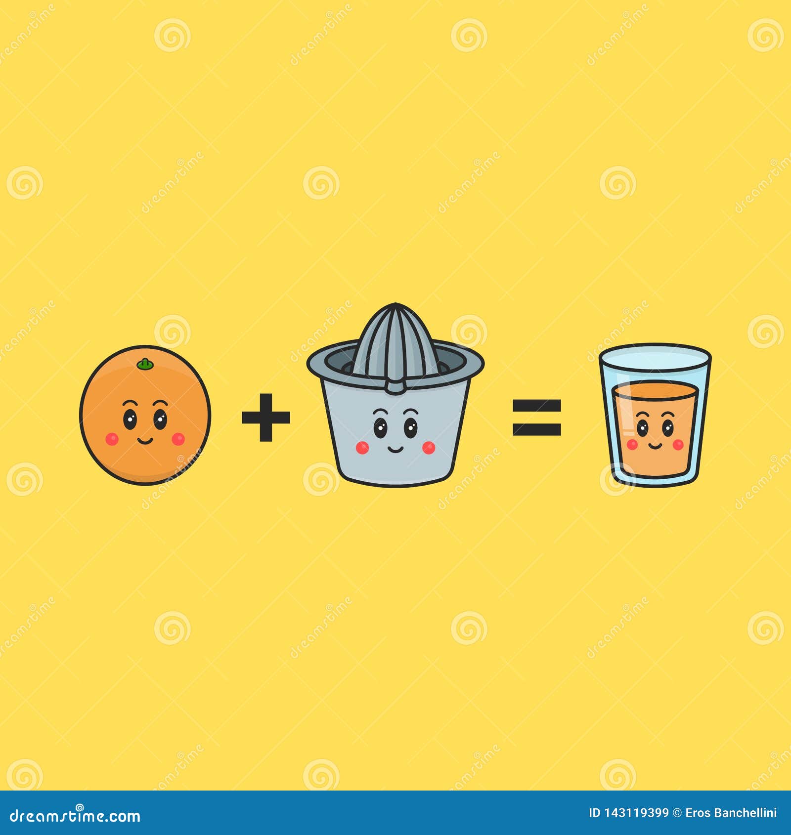 Orange, Squeezer and Juice Illustrations Stock Vector - Illustration of ...