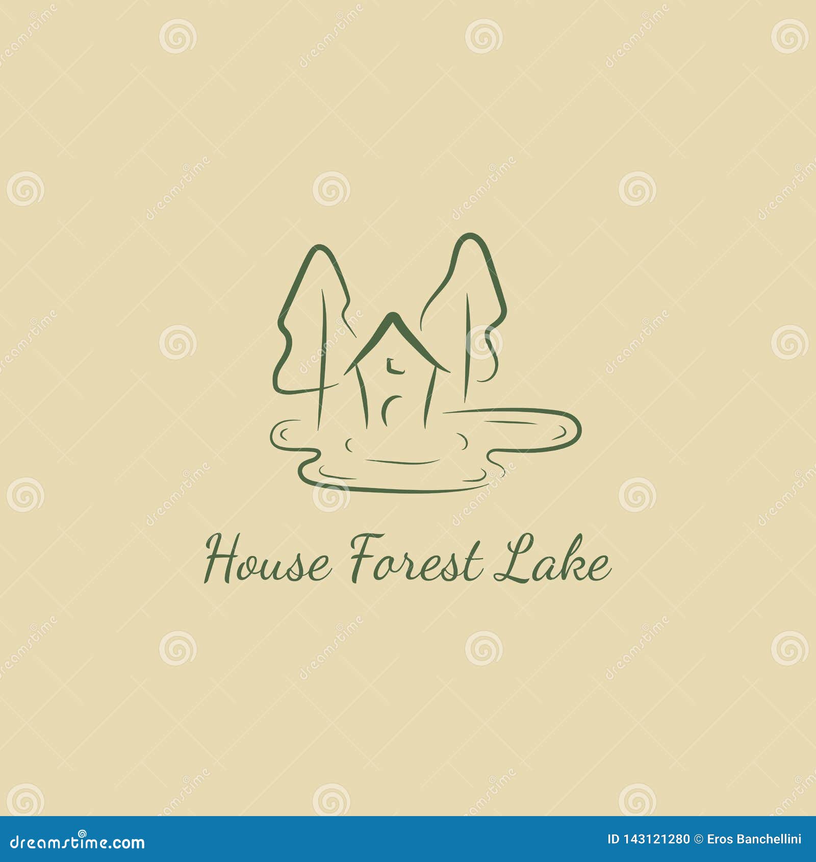 Lake Logo Design Template. Mount Lake Vector Illustration. Badge Design ...