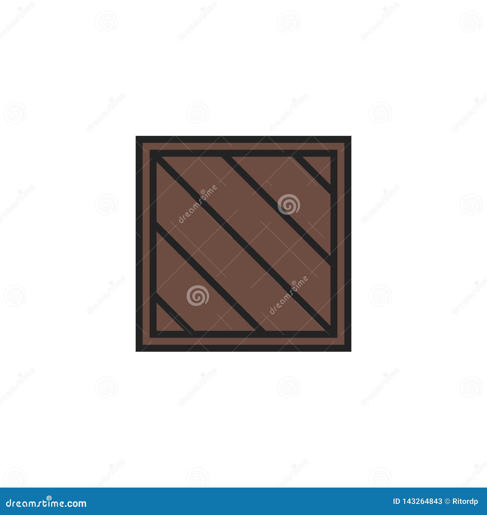 Tile Flat Icon Vector, Symbol or Logo. Stock Vector - Illustration of ...