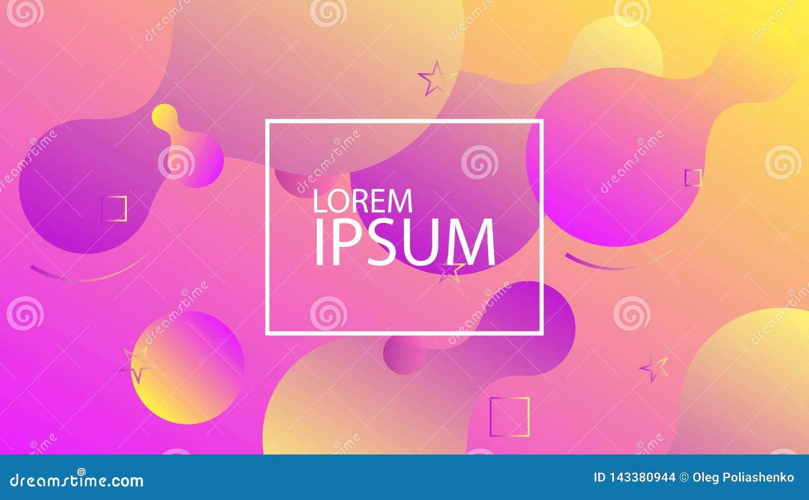 Liquid Dynamic Background for Web Stock Vector - Illustration of flyer ...
