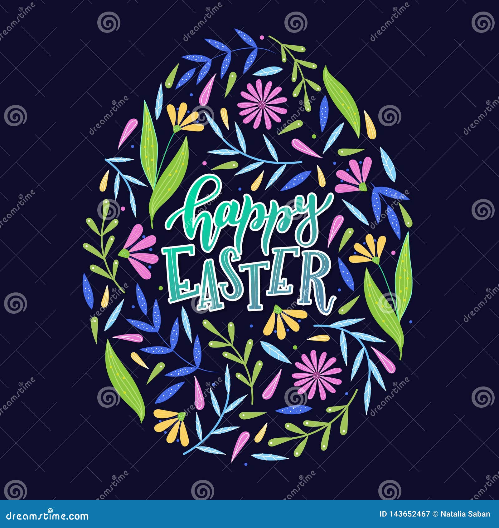 Colorful Easter Poster, Card, Banner Design Stock Vector - Illustration ...