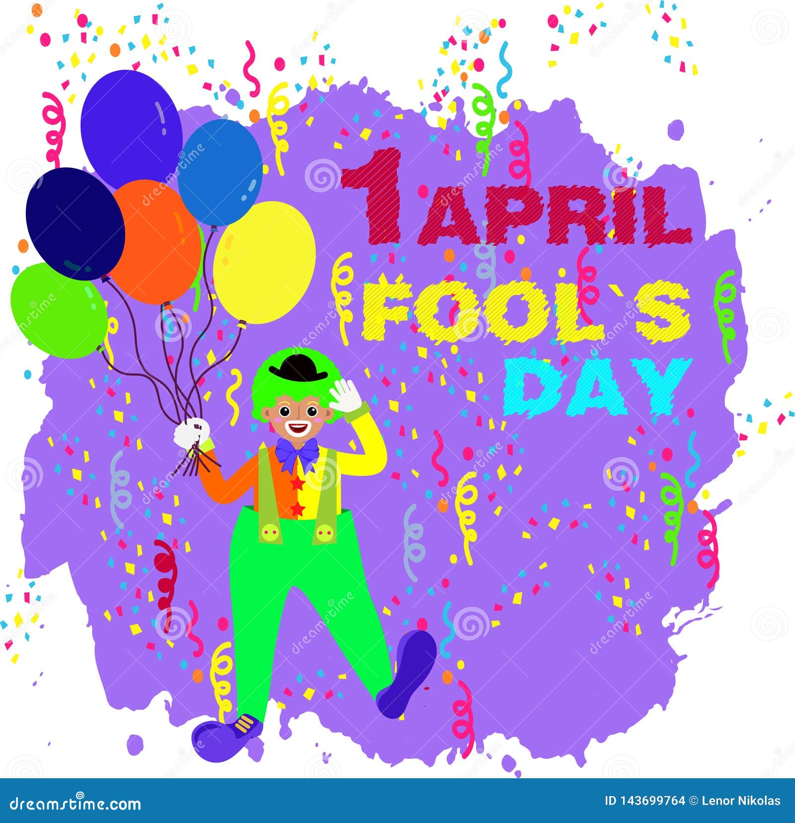 Set for the First of April with a Jester and Box To the Fool`s Day ...