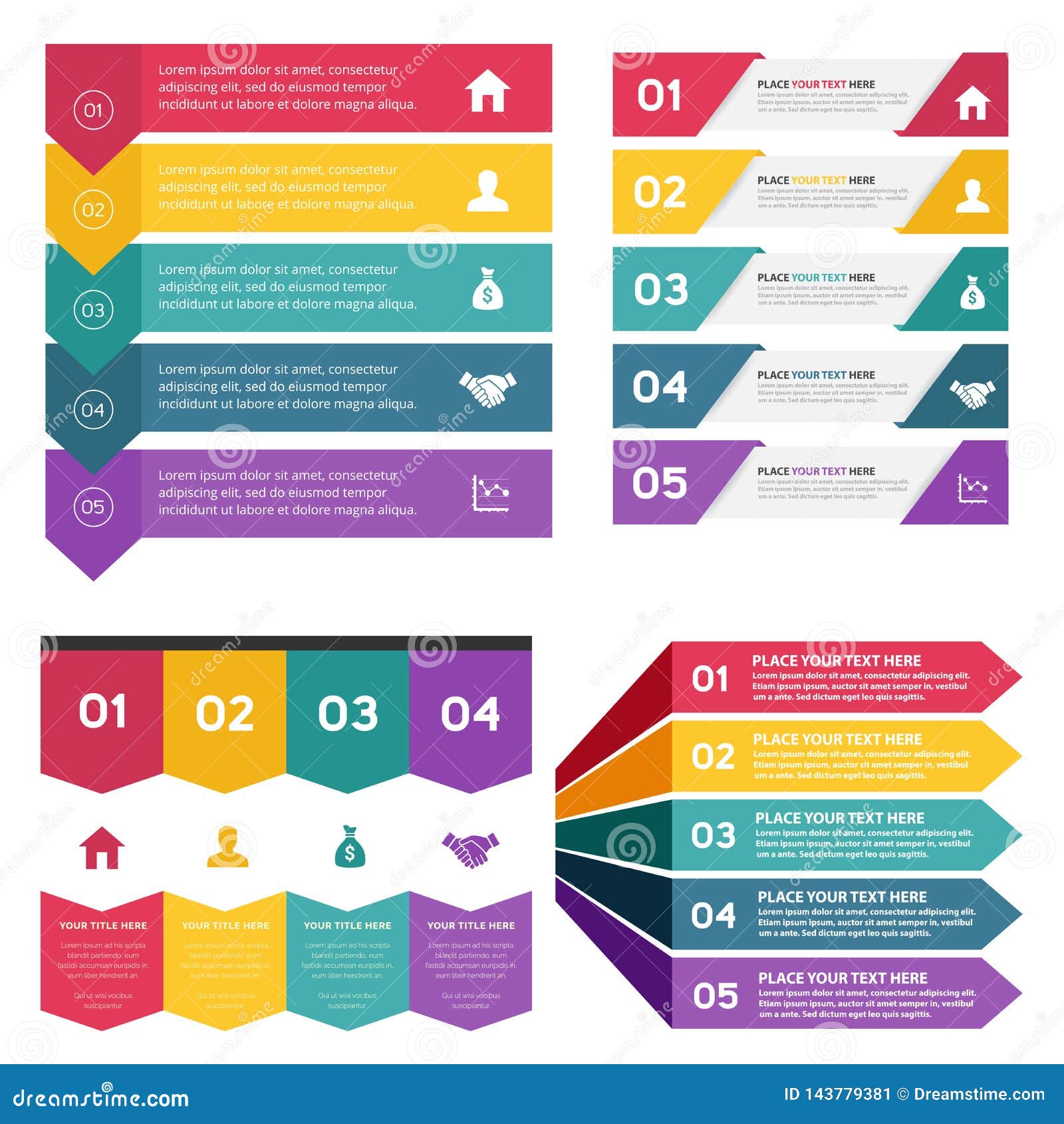 Infographic Elements Template Set. for Business Presentation, Website Template Stock ...