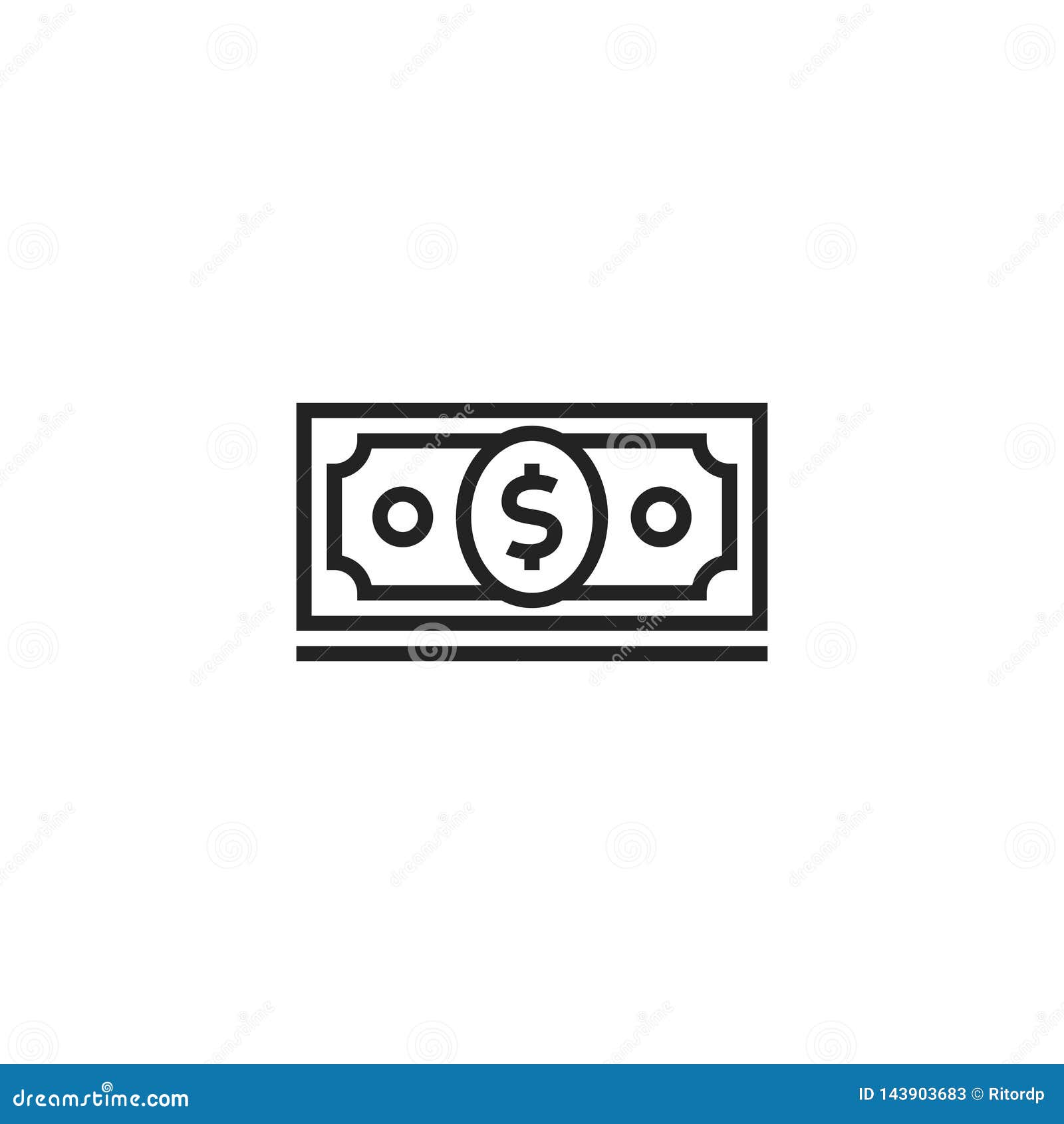 Money Bag Outline Simple Design Icon. British Pound Moneybag Icon ...