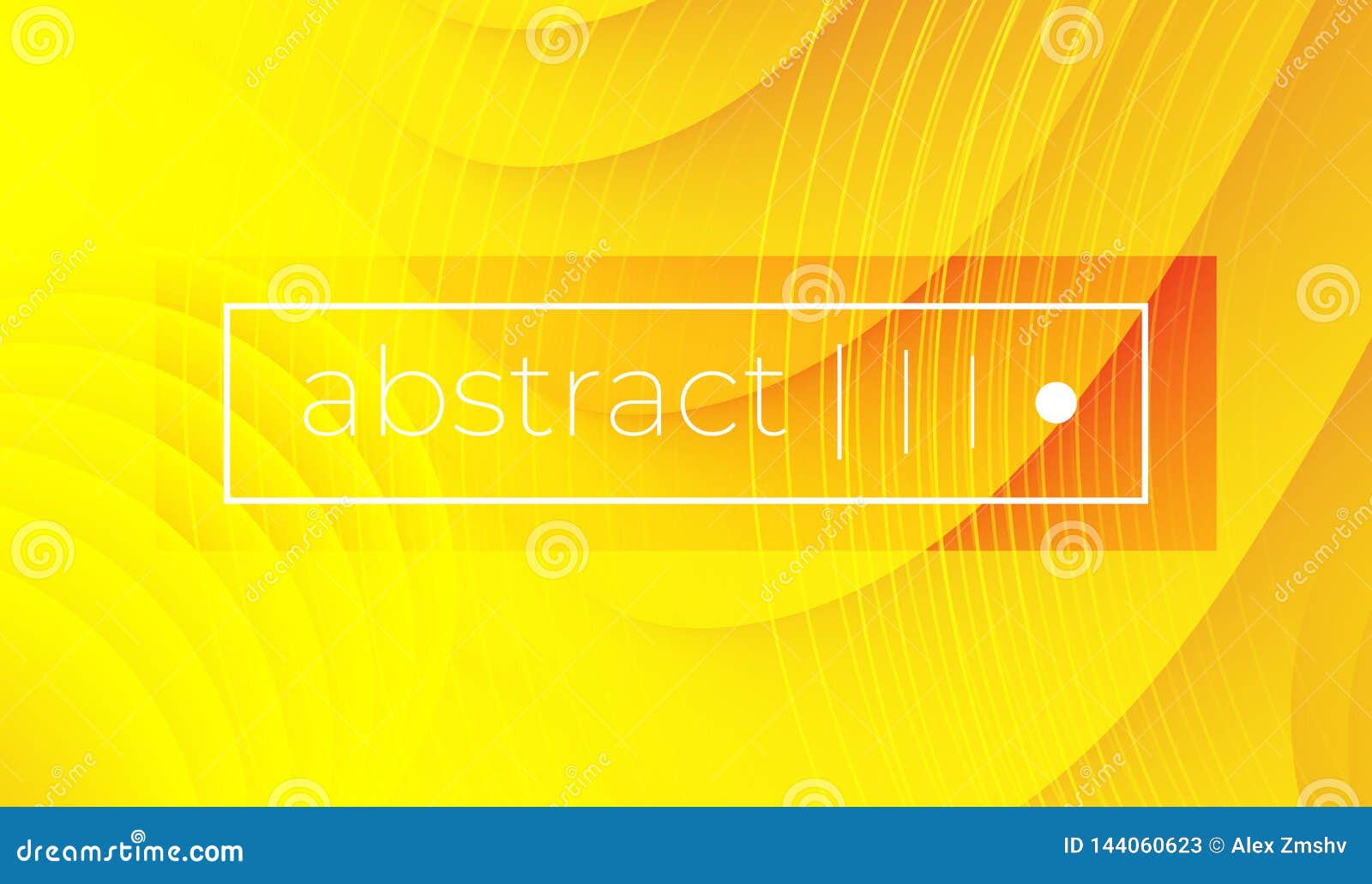 Abstract Yellow Wavy Geometric Vector Background Stock Vector ...