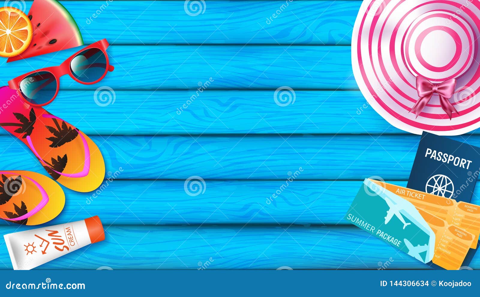 Summer Background for Advertising Banner Stock Vector - Illustration of ...