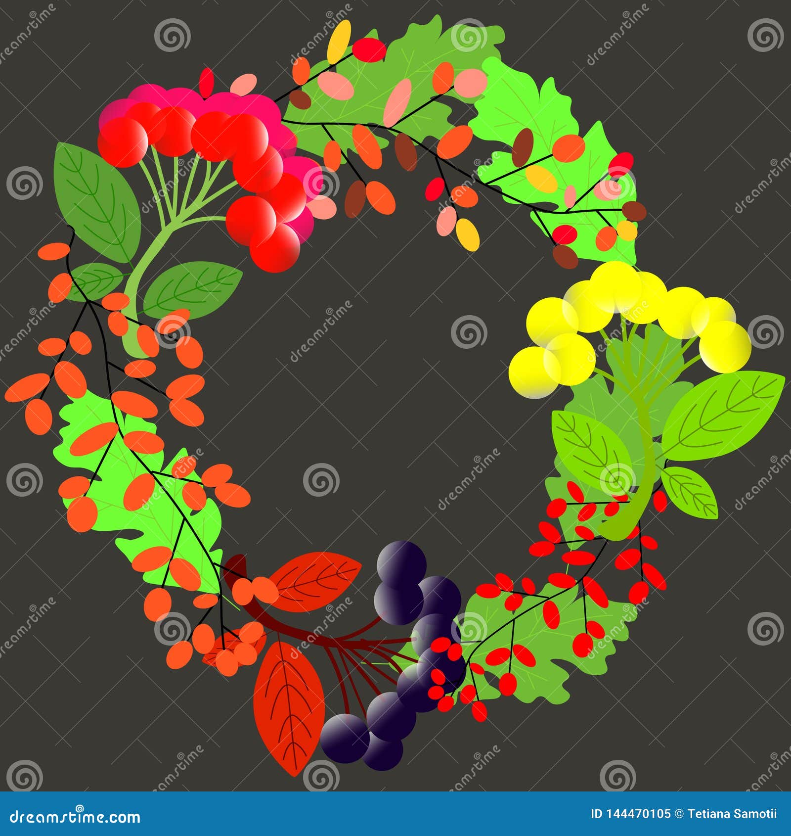 Web. Floral Vector Design Square Sides Frame.Pink Rose, Orange ...