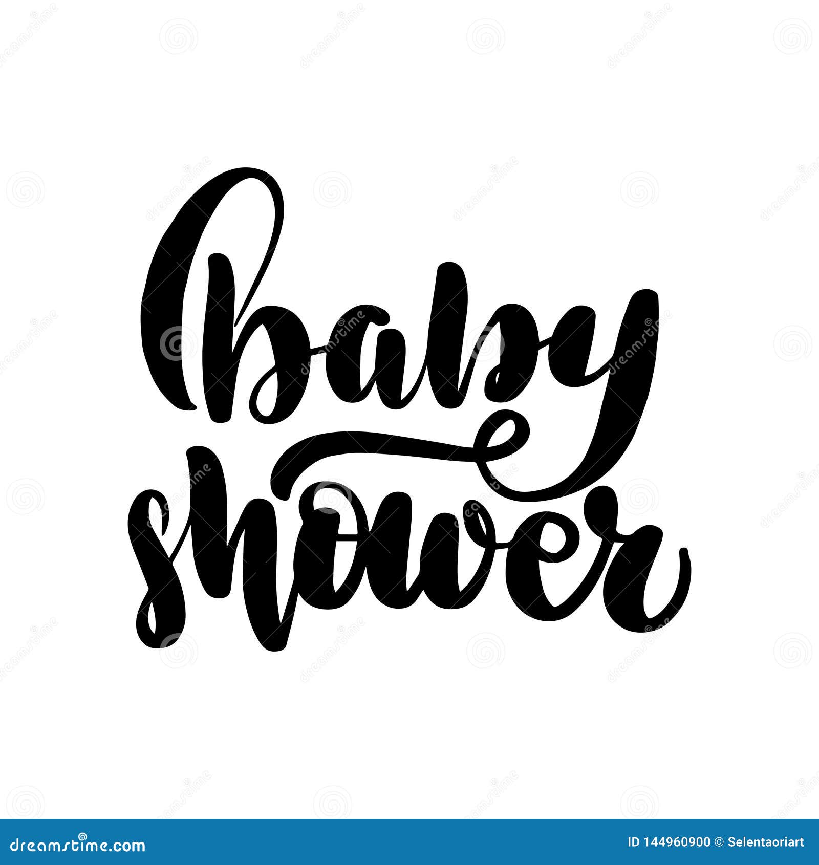 Lettering baby shower stock vector. Illustration of birthday - 144960900
