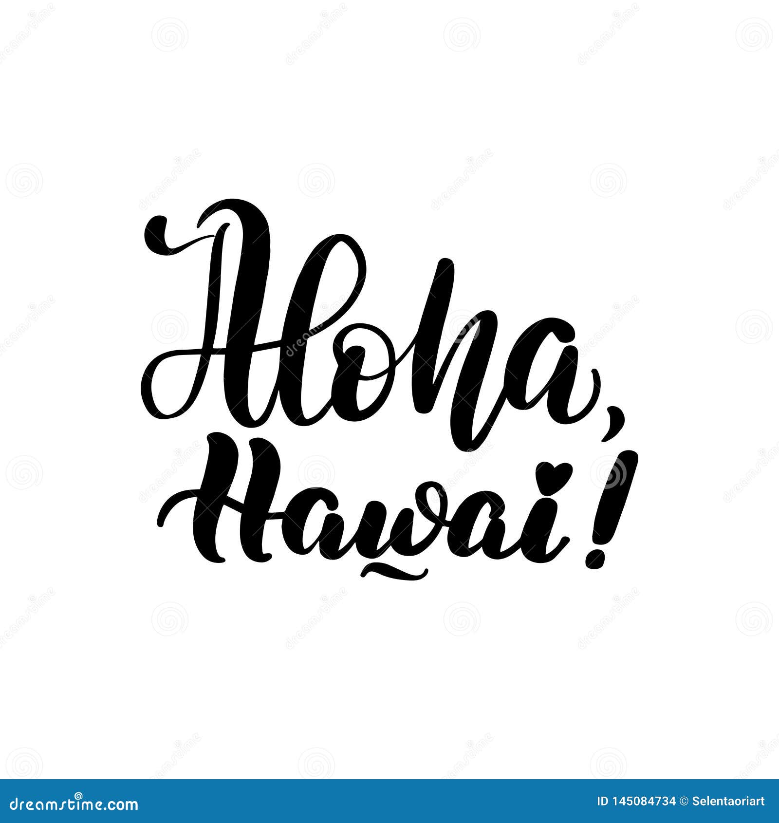 Hawai, Text Design. Typography Poster. Usable As Background. Modern ...