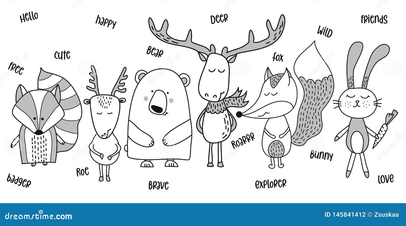 Brave Badger Saves Forest From Blaze: Firefighter Outfit Vector Desig ...