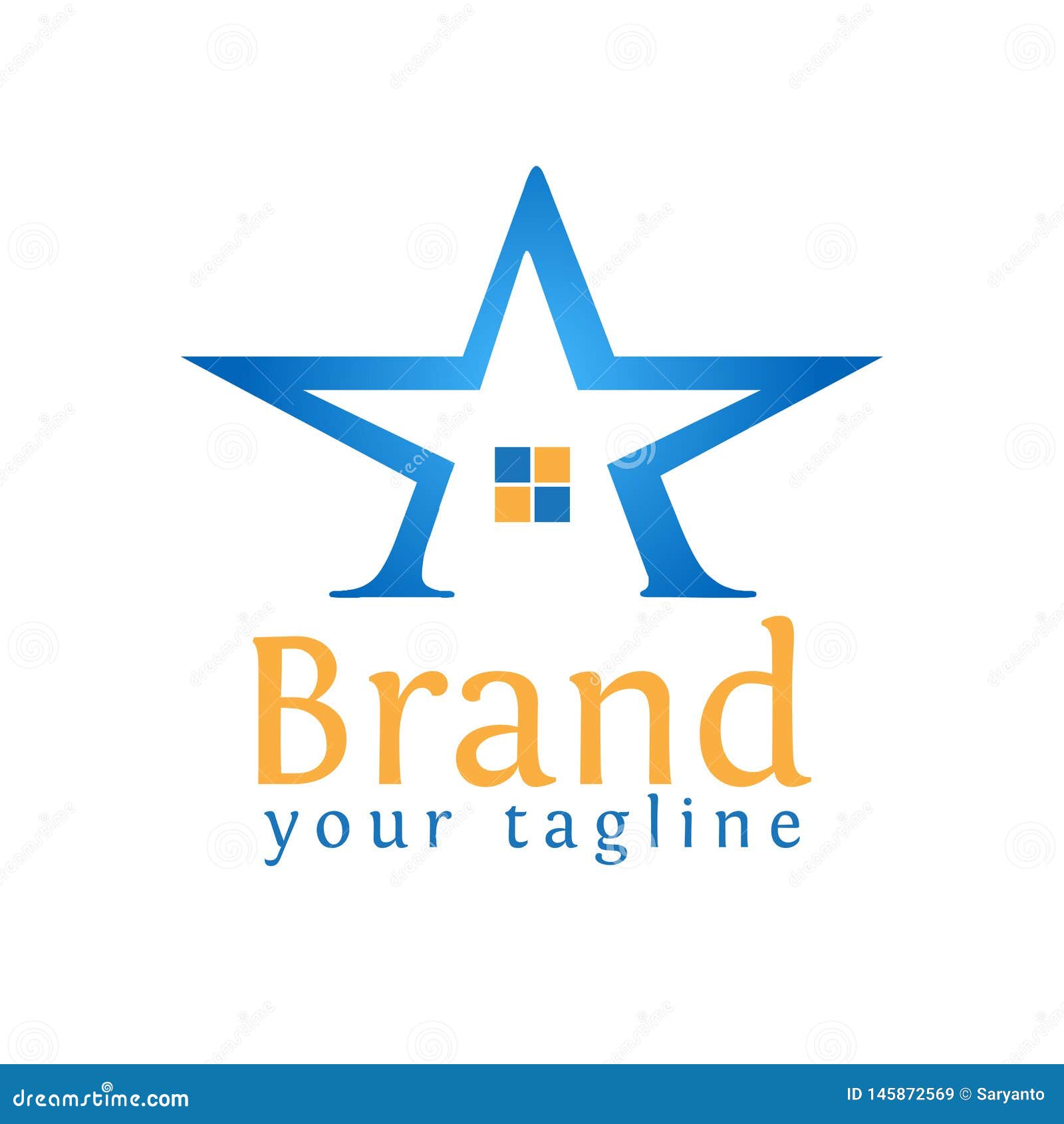 Star House Logo Template, Stock Logo. Stock Vector - Illustration of ...
