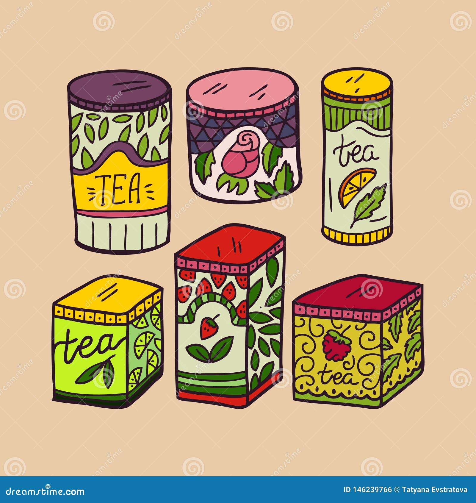 Jars Hand Drawing Vector Illustration. Outline Sketch Style ...