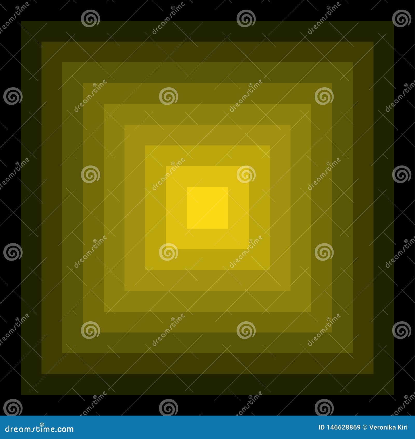 Color Pyramid of Squares. Yellow Green Square Background Stock ...
