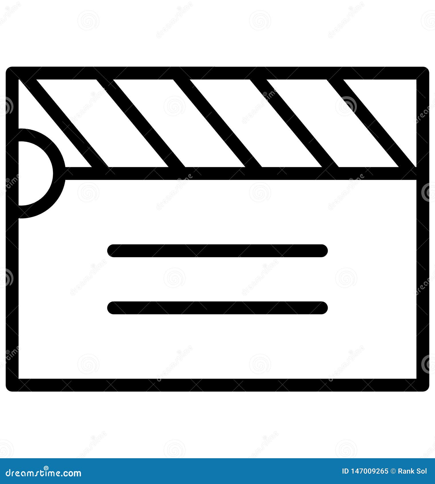 Clapboard Isolated Vector Icon Which Can Easily Modify or Edit Stock ...