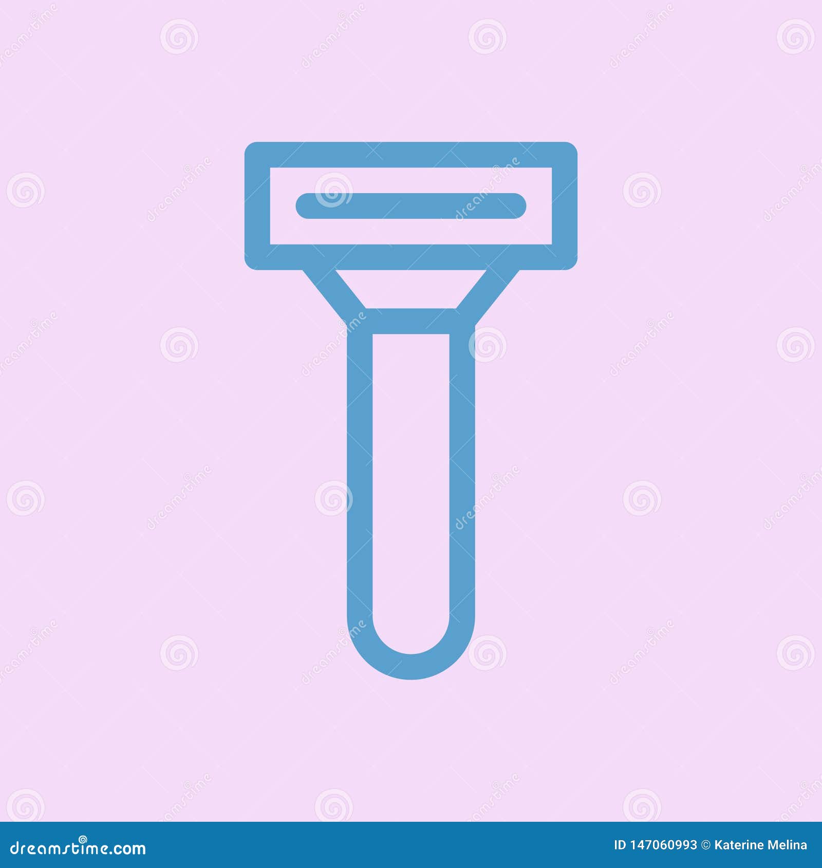 Vector Razor Icon. Shaving Razor Stock Vector - Illustration of safety ...