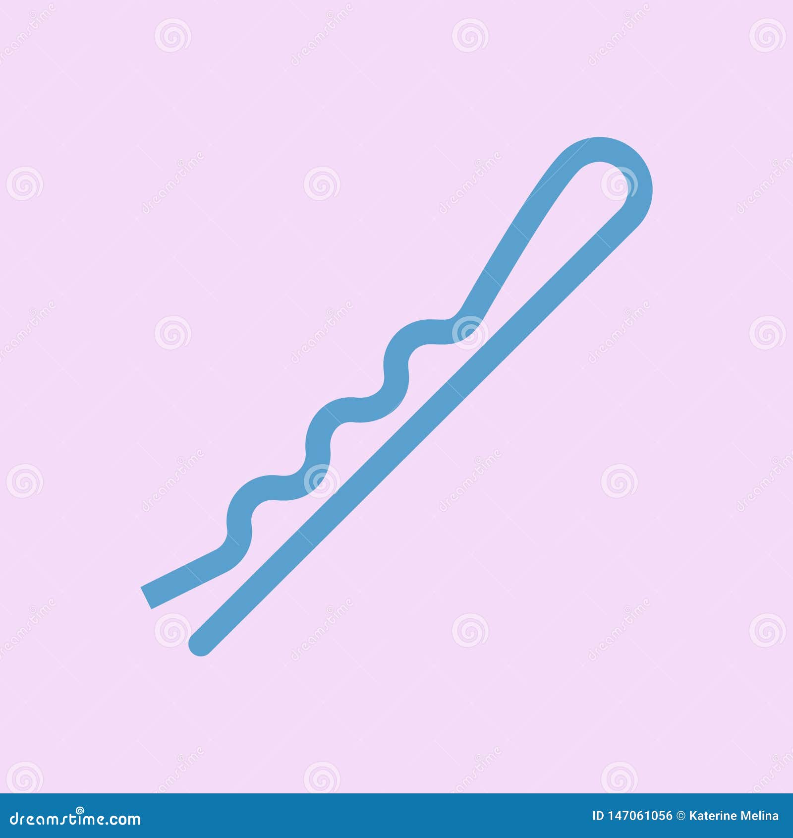 Bobby Pin Icon Thin Line Illustration Set | CartoonDealer.com #335683838