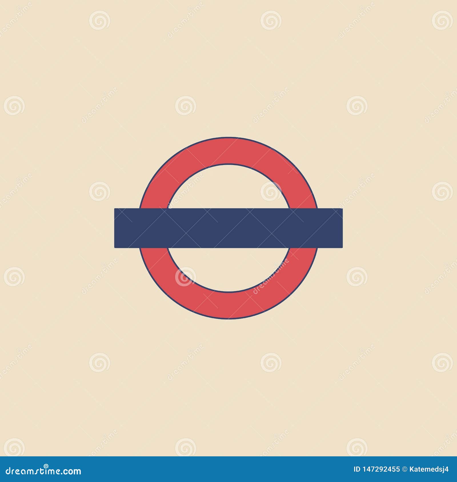 Vector Underground Sign in Modern Flat Style on Light Background ...