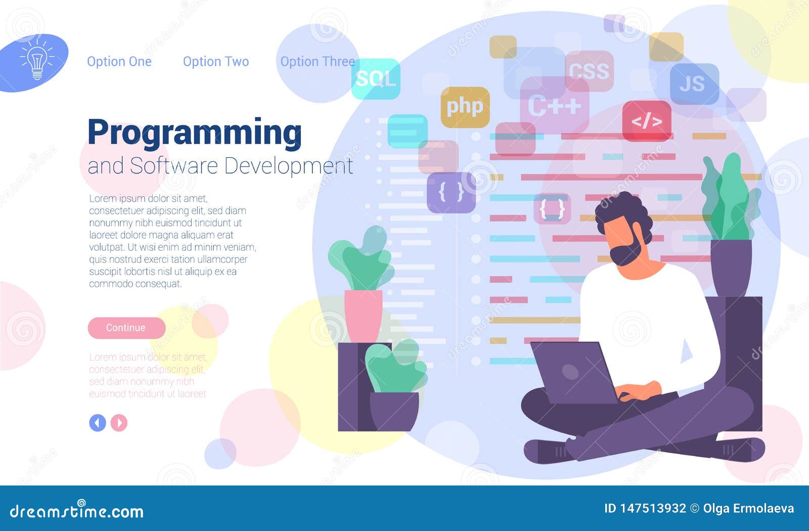 Programmer at work stock vector. Illustration of career - 147513932