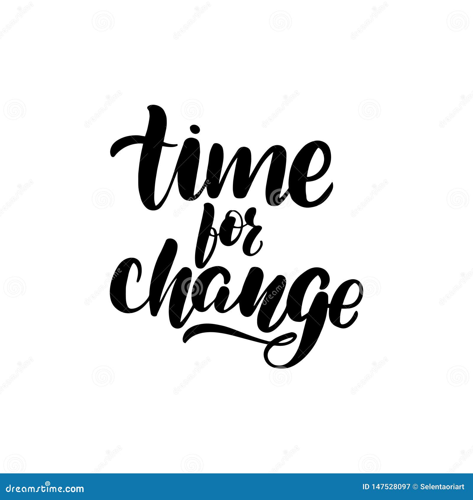 Time for change stock vector. Illustration of black - 147528097