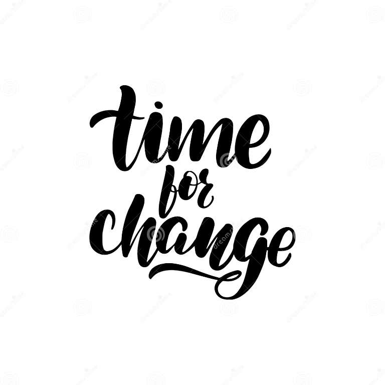 Time for change stock vector. Illustration of black - 147528097