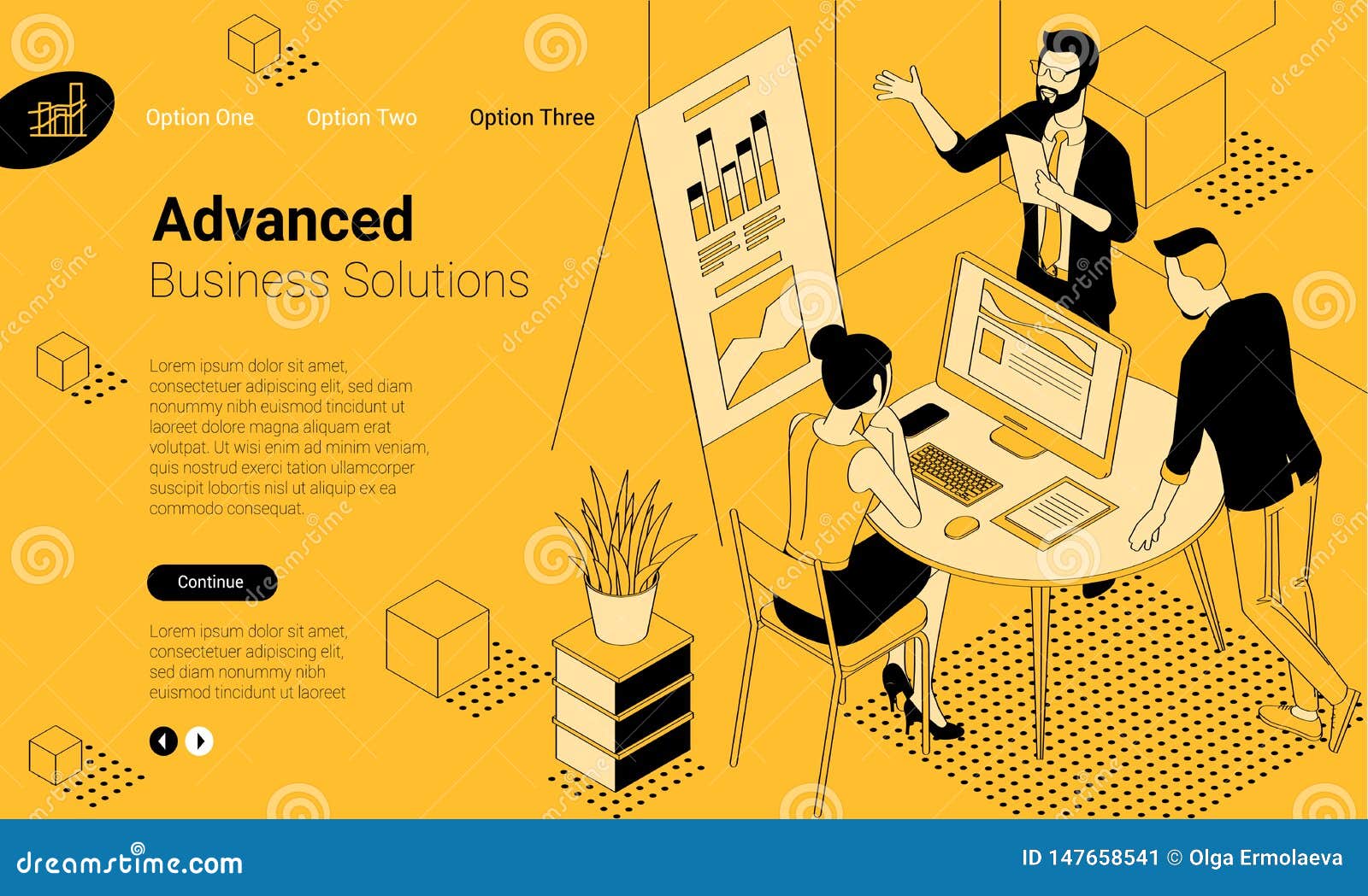 Business Communication Template Stock Vector - Illustration of business ...