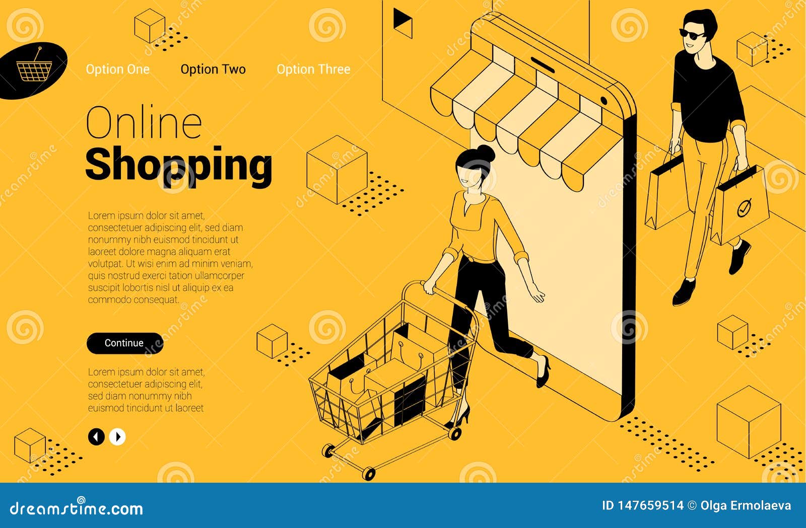 Web stock vector. Illustration of cart, payment, online - 147659514