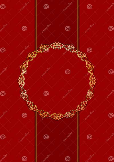 Traditional Chinese Greeting Card Template, Auspicious Clouds Frame ...