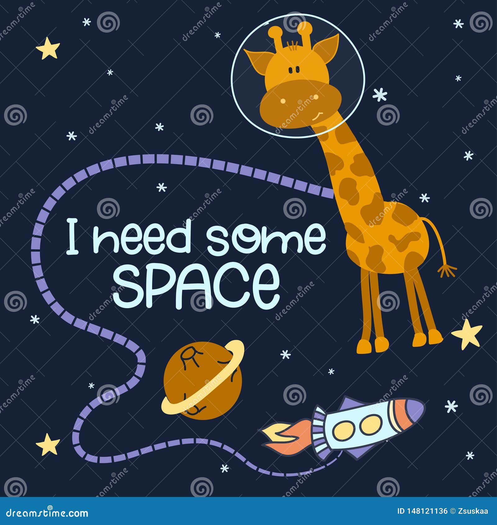 Paw Print With Giraffe Coloring Pages Vector | CartoonDealer.com #60293194