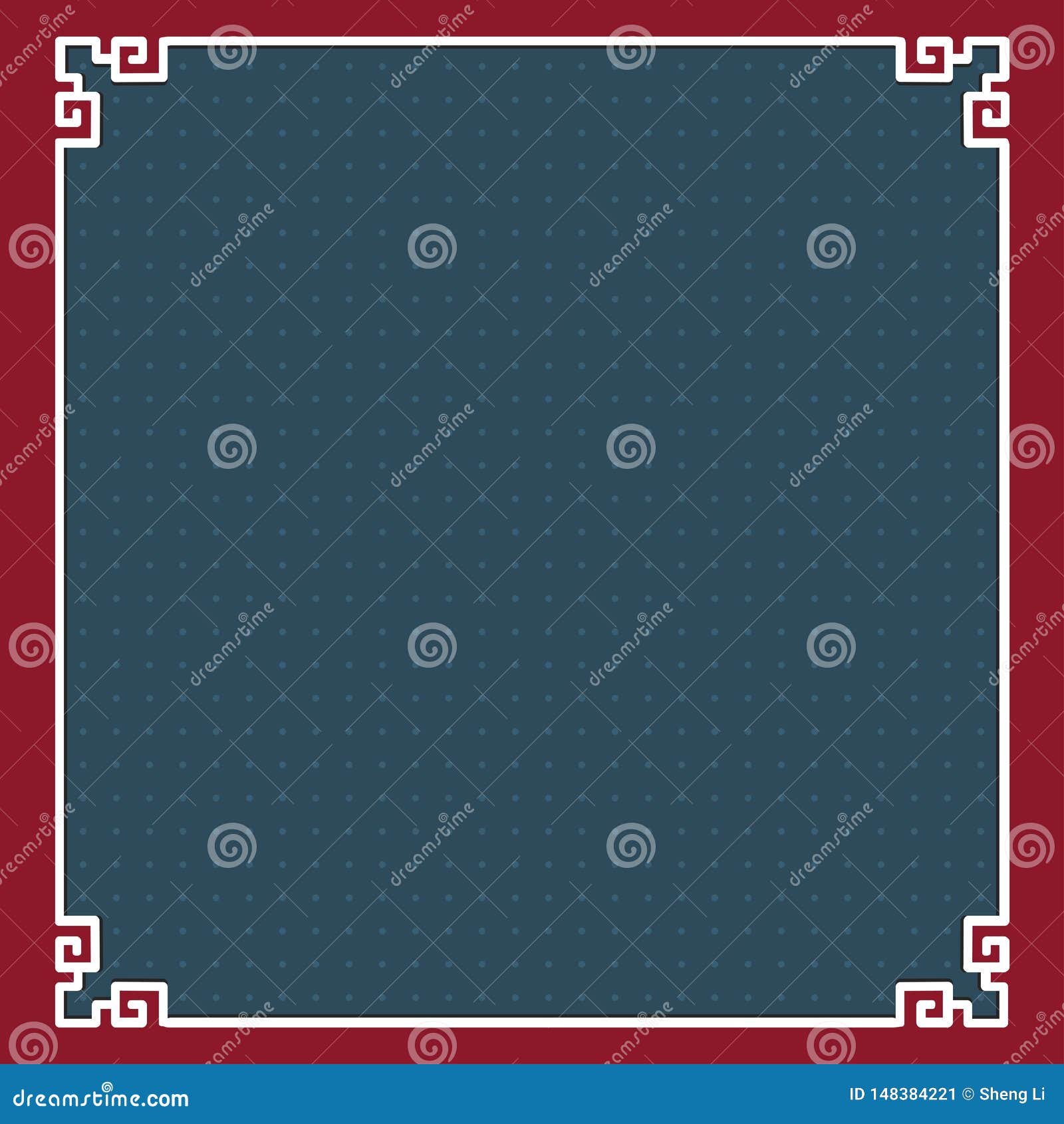 Chinese Traditional Background, the Great Wall Frame Stock Vector ...