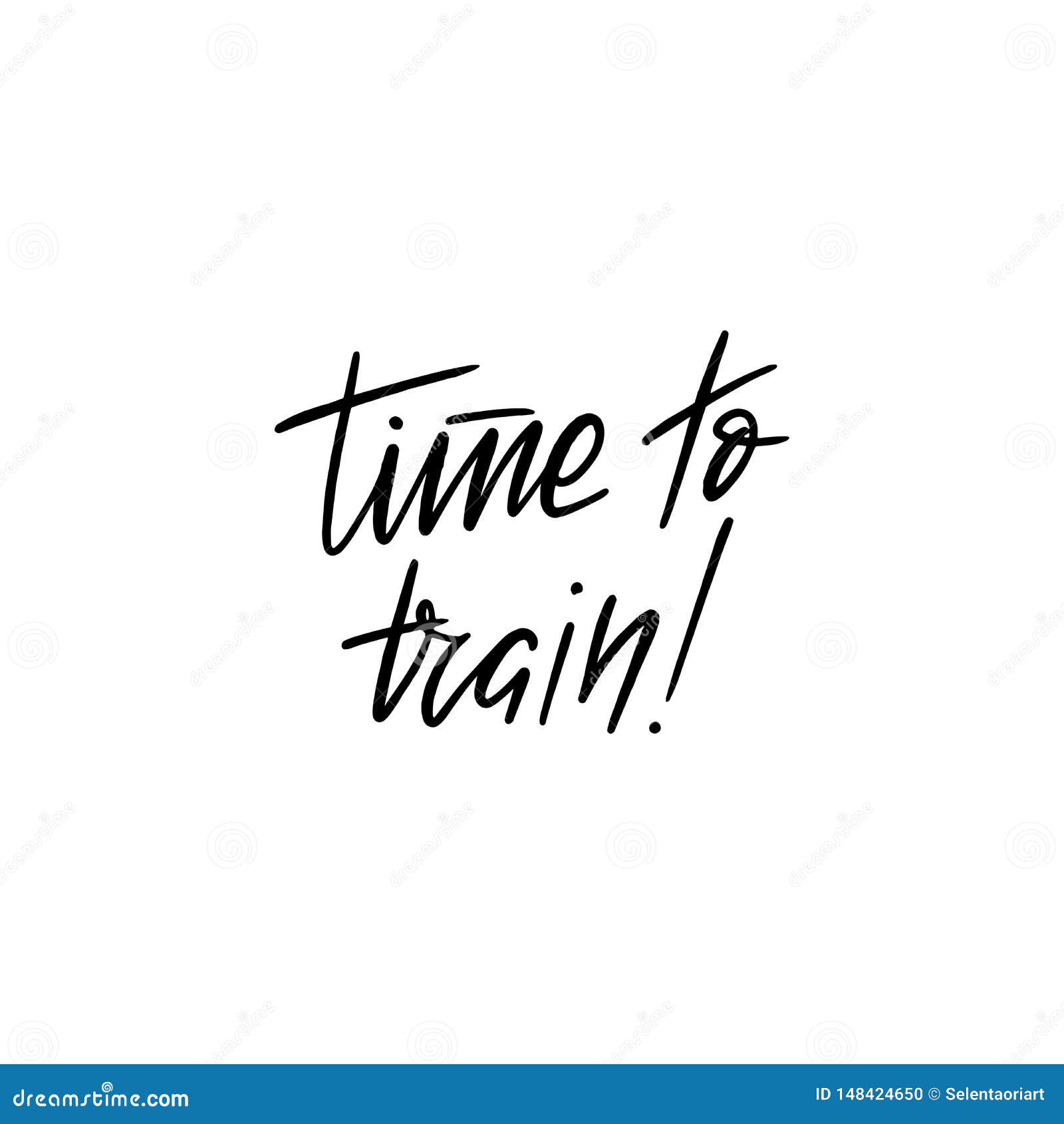 Lettering time to train stock vector. Illustration of abstract - 148424650