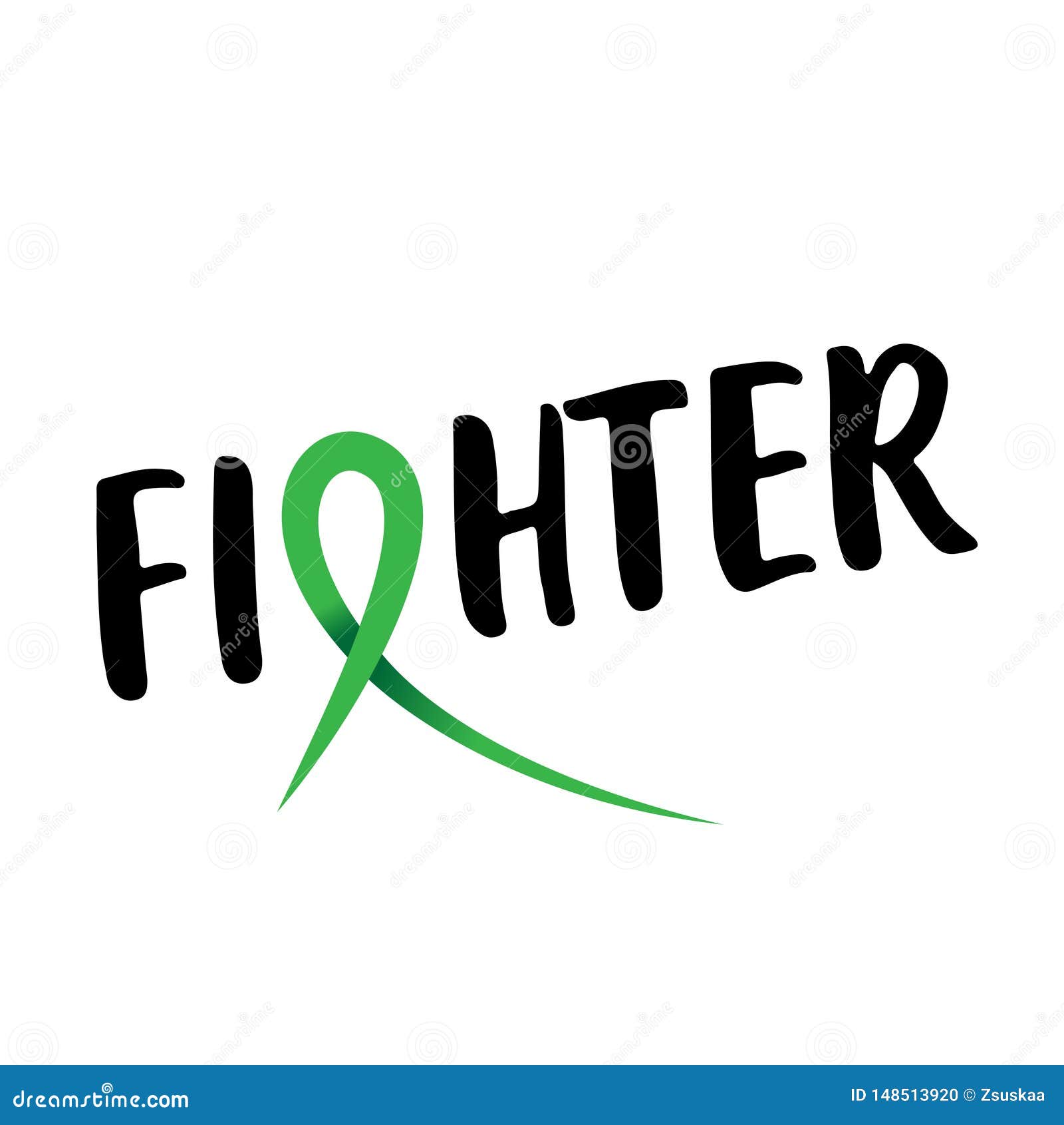 Fighter - Hand Drawn World Mental Health Day Stock Vector ...